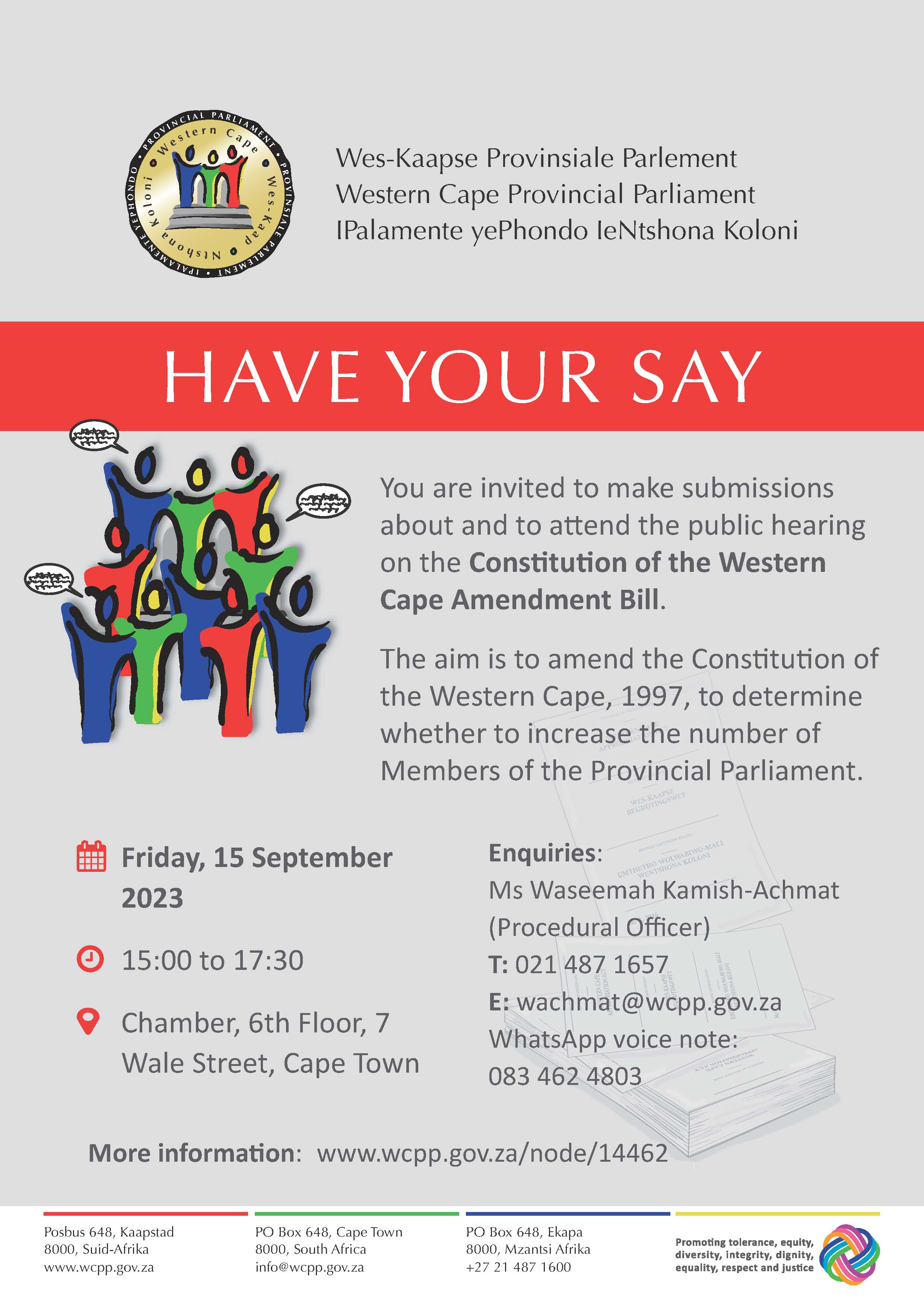 Standing Committee on the Premier and Constitutional Matters | wcpp